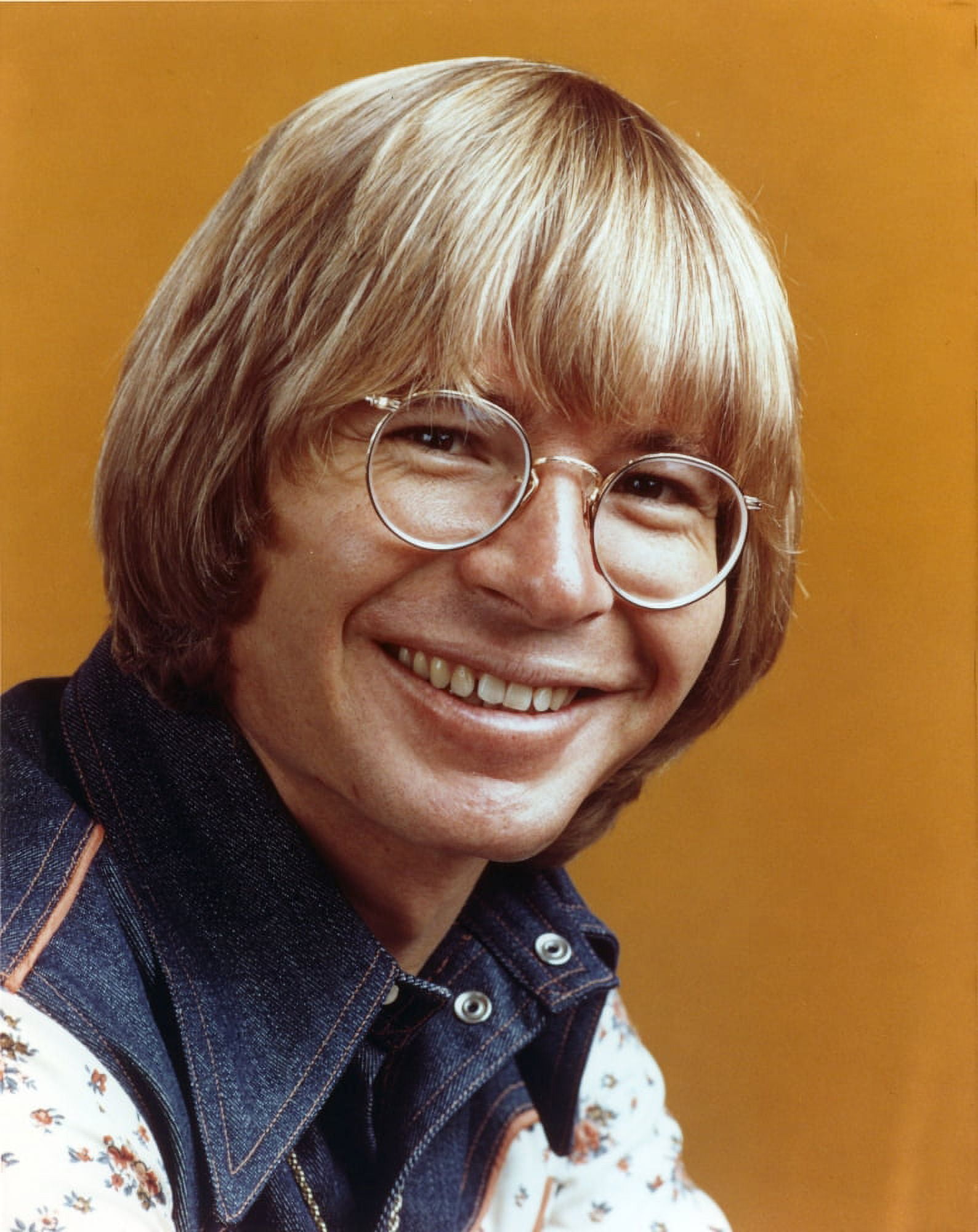 John Denver Orange Background Close Up Portrait Photo Print (8 x 10 ...