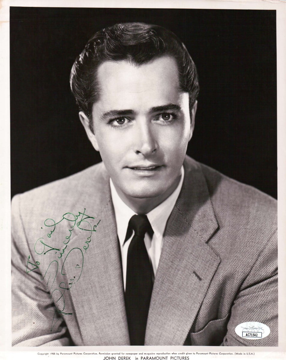 John Derek Signed Autographed 8X10 Photo Paramount Pictures JSA AC71542 ...