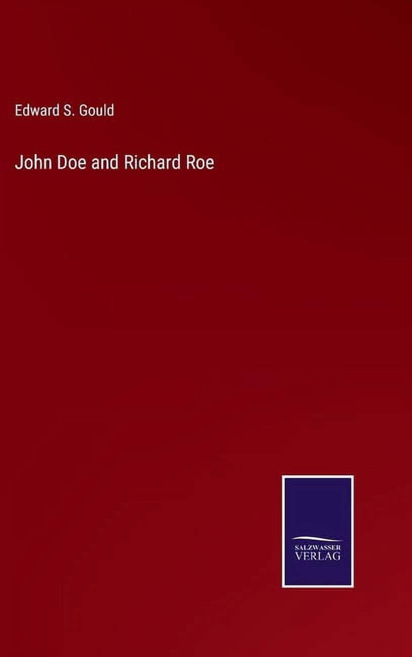 John Doe and Richard Roe (Hardcover) - Walmart.com