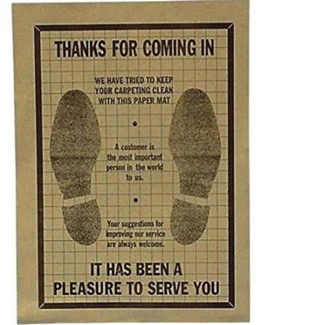 John Dow Industries Paper Floor Mats - Box of 500 - Walmart.com