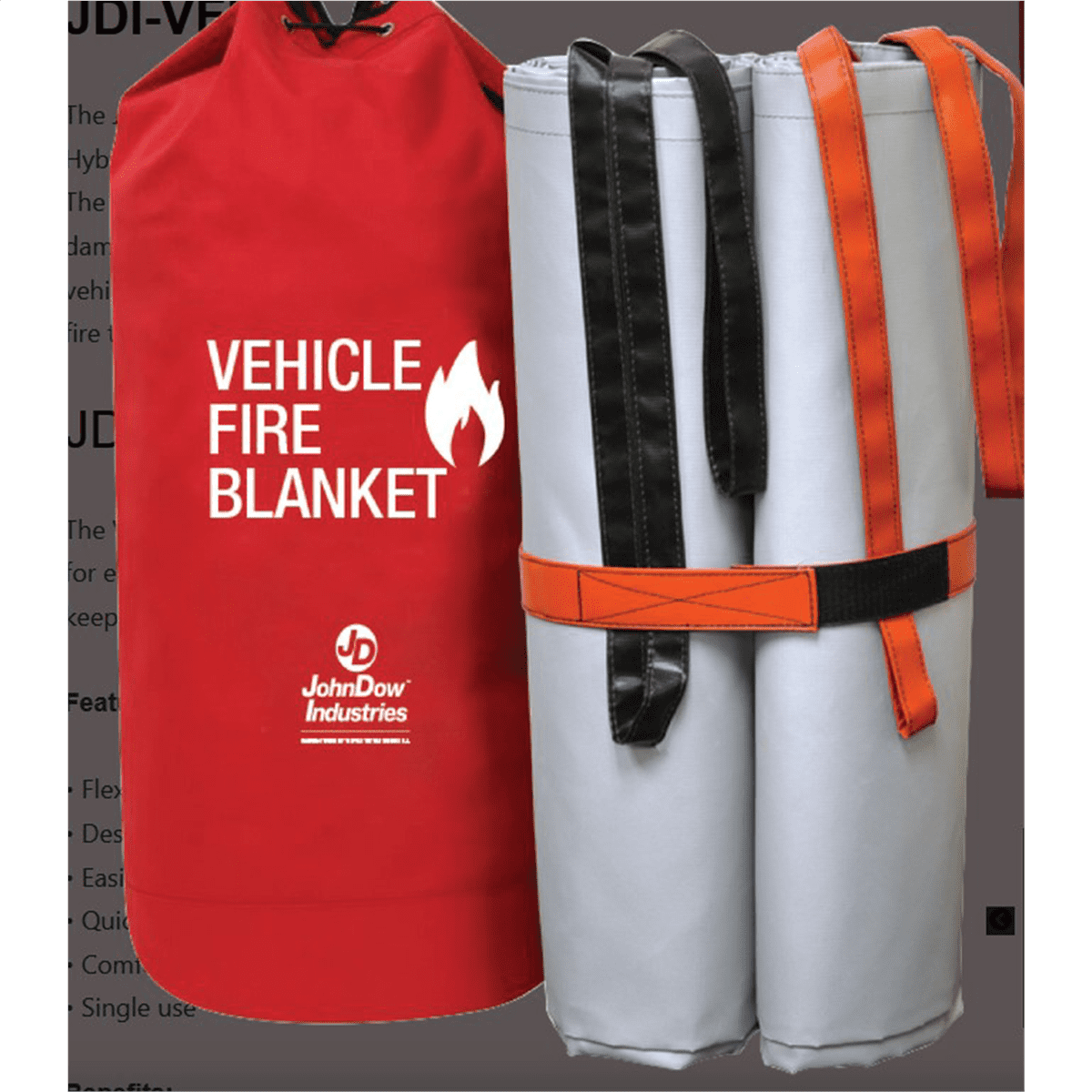 John Dow Industries Vehicle Fire Blanket - Walmart.com