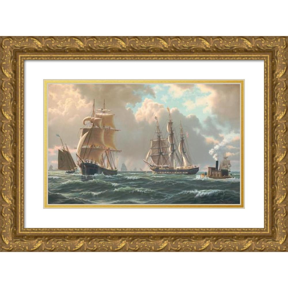 John E.C. Peterson 24x16 Gold Ornate Framed and Double Matted Museum ...