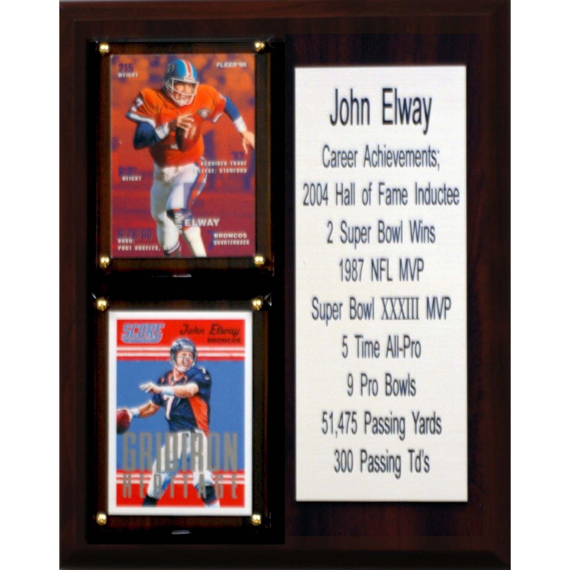 John Elway Denver Broncos 8'' x 10'' Plaque - Walmart.com