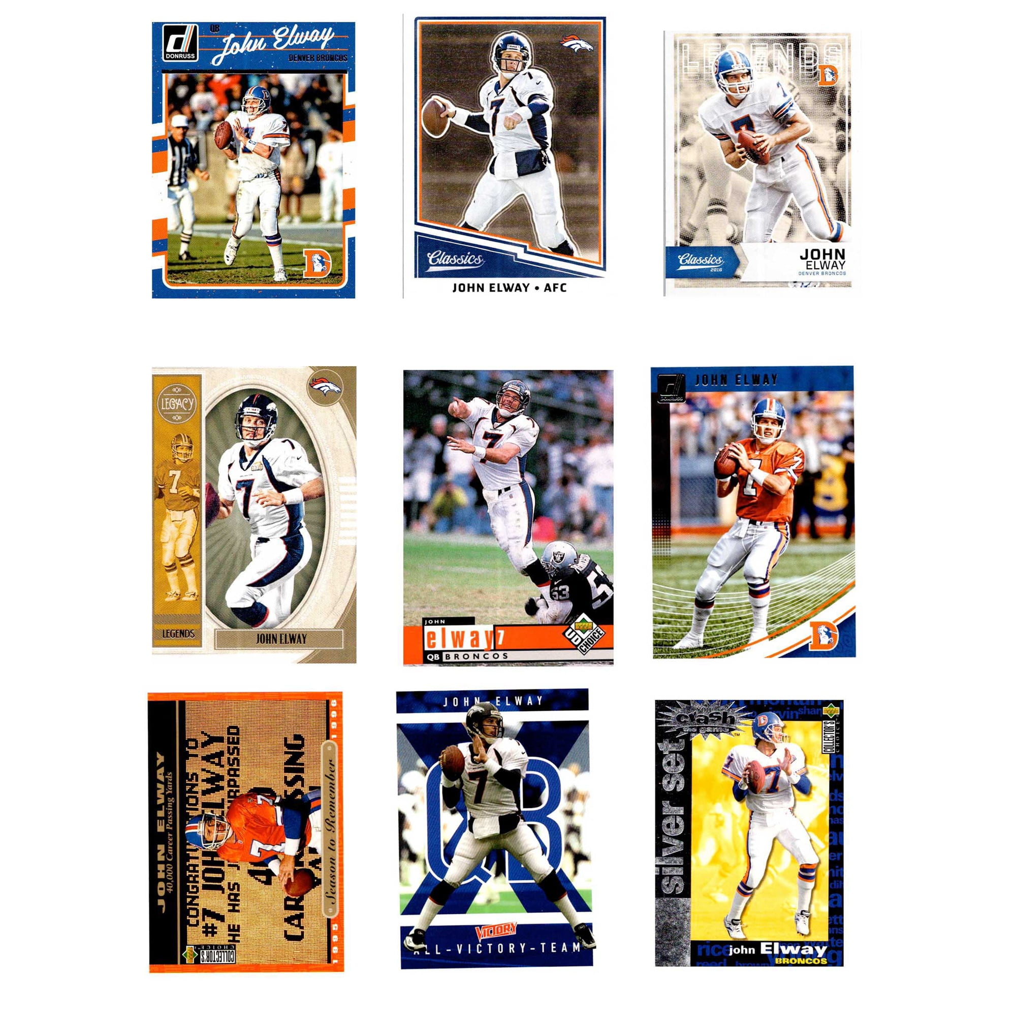John Elway Denver Broncos Trading Cards Set - Walmart.com