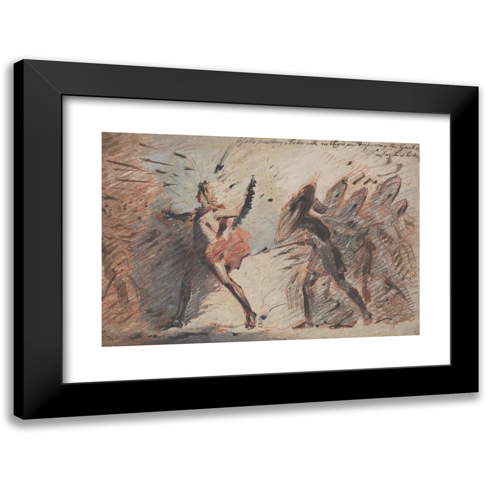 John Flaxman 14x11 Black Modern Framed Museum Art Print Titled - Apollo ...