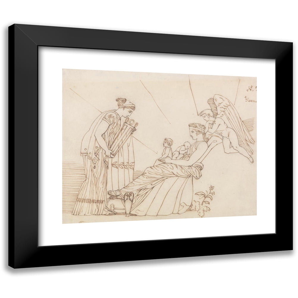John Flaxman 14x12 Black Modern Framed Museum Art Print Titled - To ...