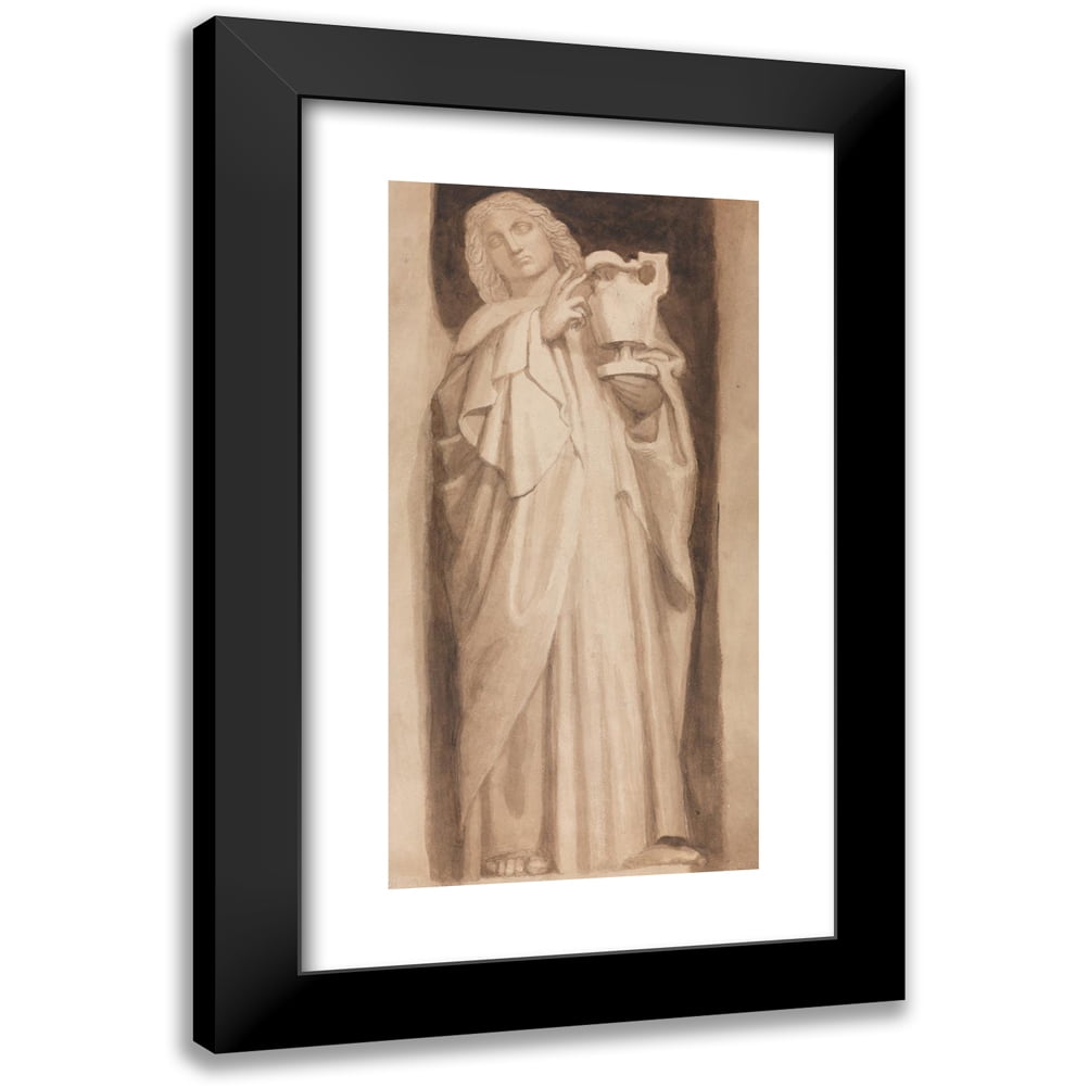 John Flaxman 9x14 Black Modern Framed Museum Art Print Titled - St ...