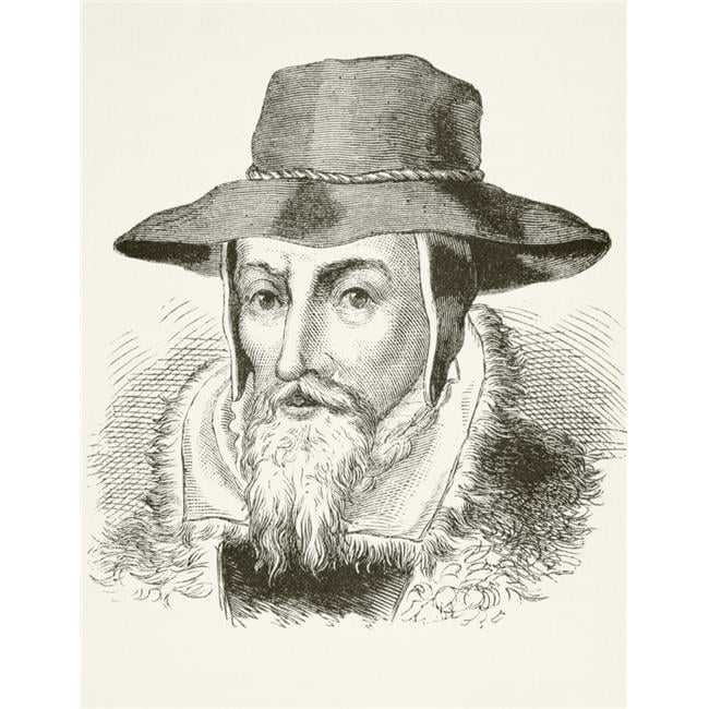 John Foxe 1517 To 1587 English Author of Foxes Book of Martyrs From The National & Domestic ...