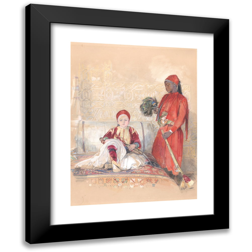 John Frederick Lewis 12x14 Black Modern Framed Museum Art Print Titled ...