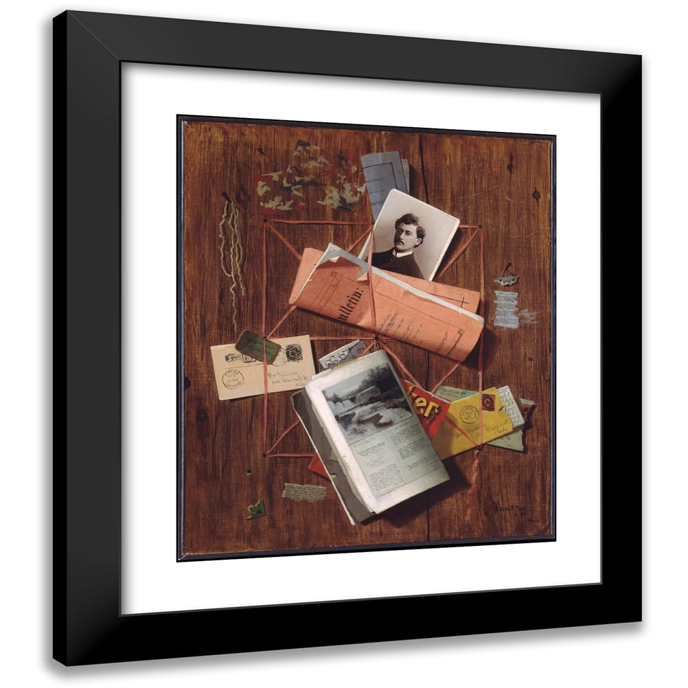 John Frederick Peto 12x14 Black Modern Framed Museum Art Print Titled ...