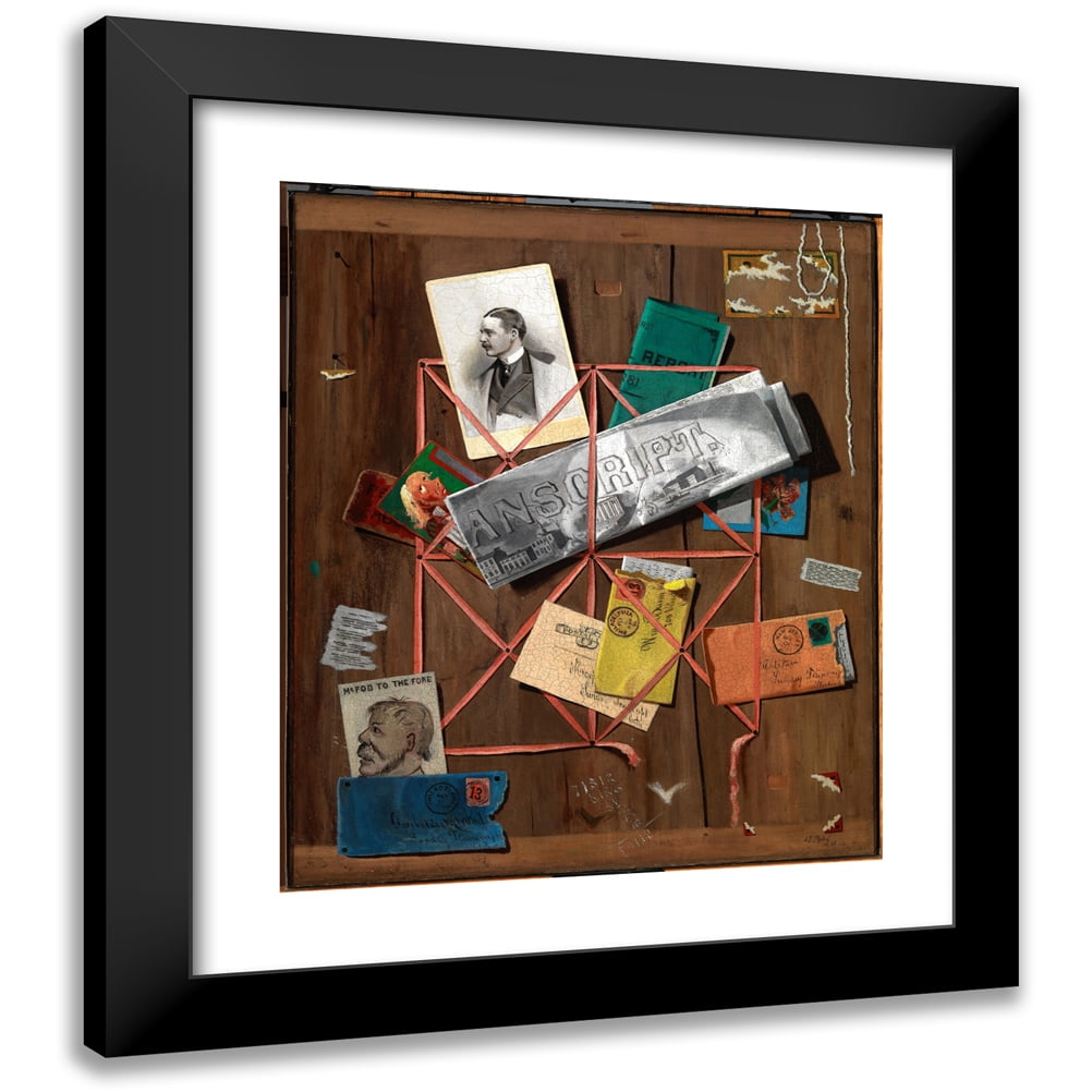 John Frederick Peto 12x14 Black Modern Framed Museum Art Print Titled ...