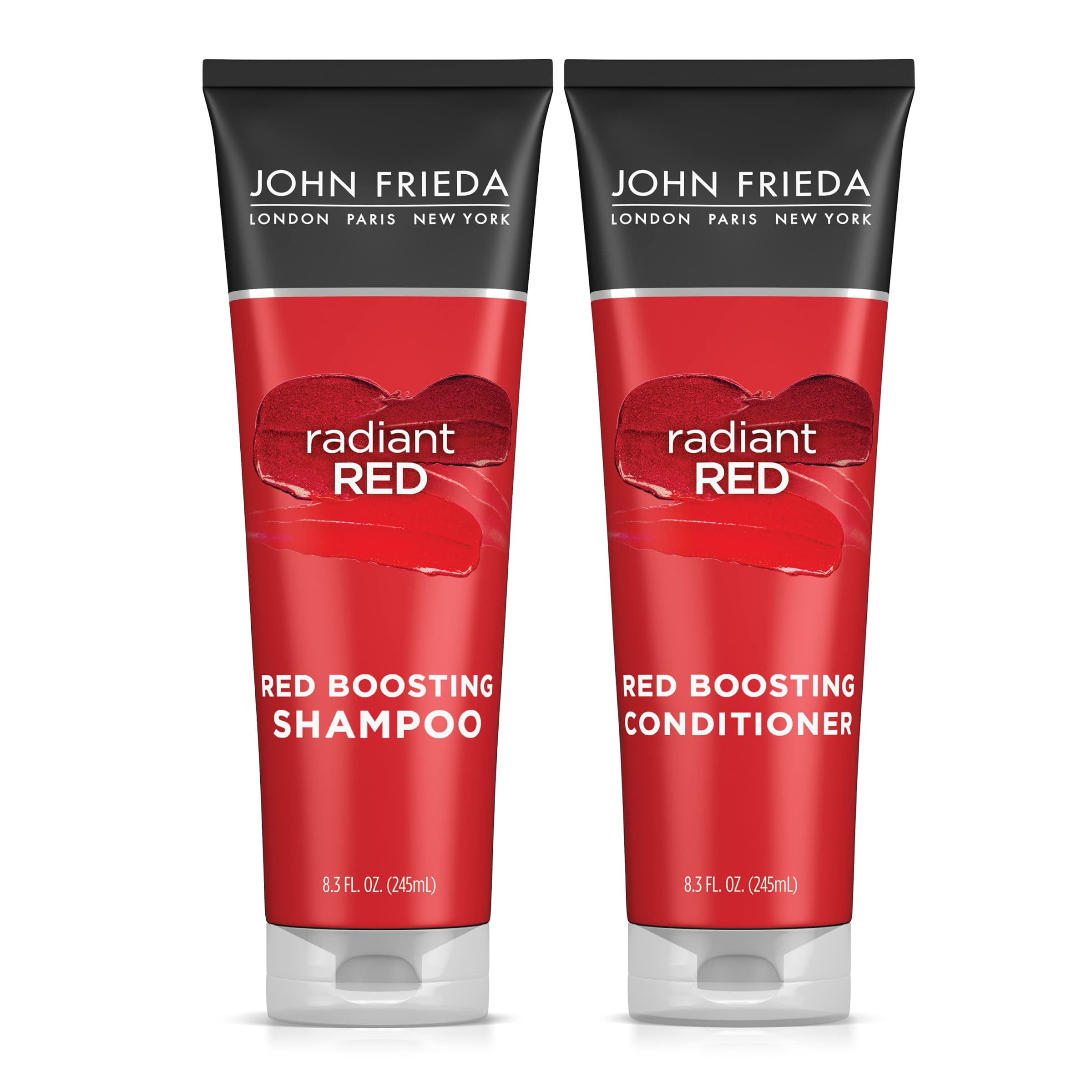 John Frieda Radiant Red Shampoo & Conditioner Bundle, Enhancing Shampoo & Conditioner, Helps ...