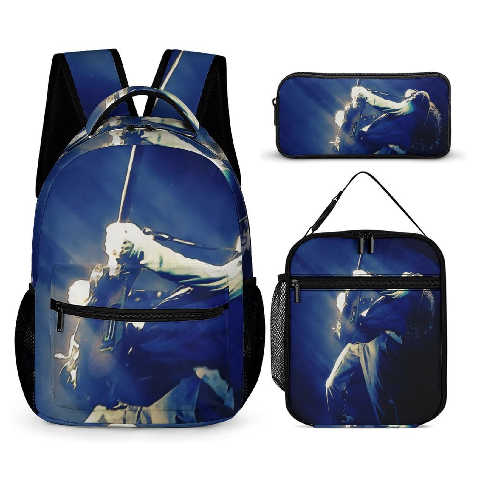 John Frusciante (2) 3 Piece Backpack Set Anime Casual Daypack with ...
