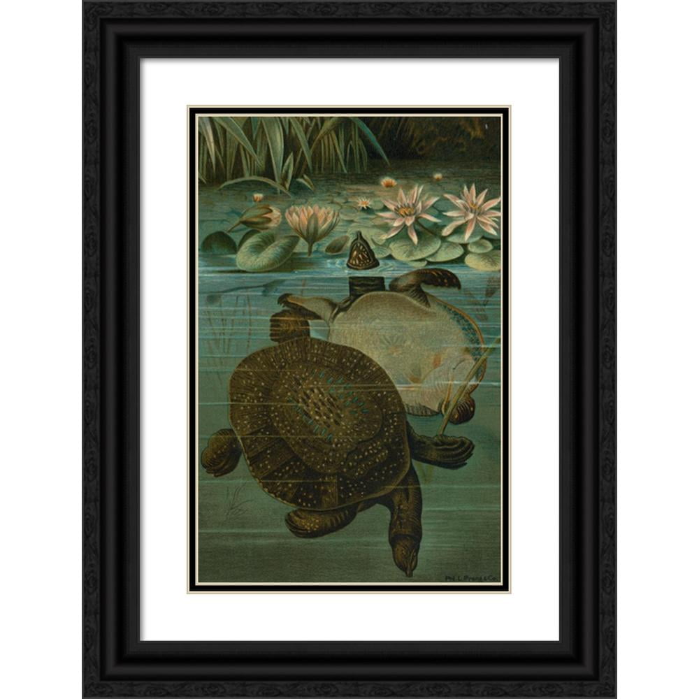 John George Wood 11x14 Black Ornate Wood Framed Double Matted Museum ...