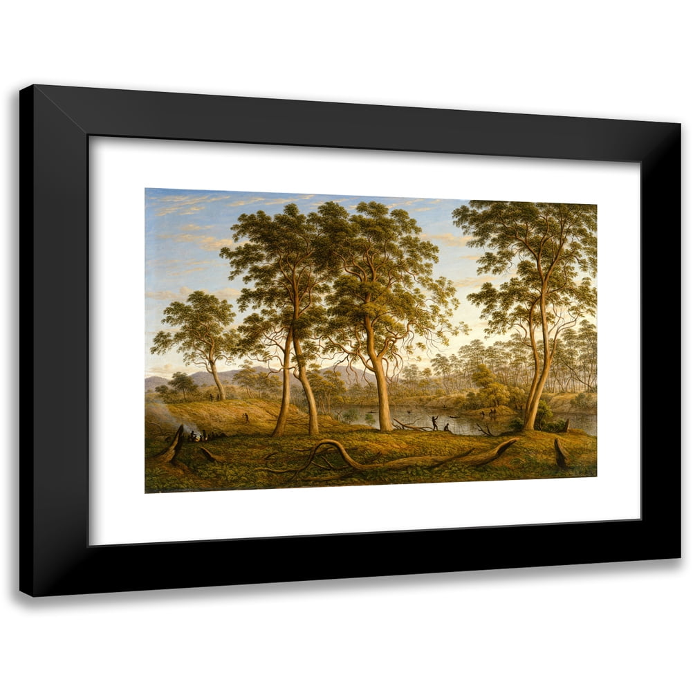 John Glover 18x13 Black Modern Framed Museum Art Print Titled - Natives ...