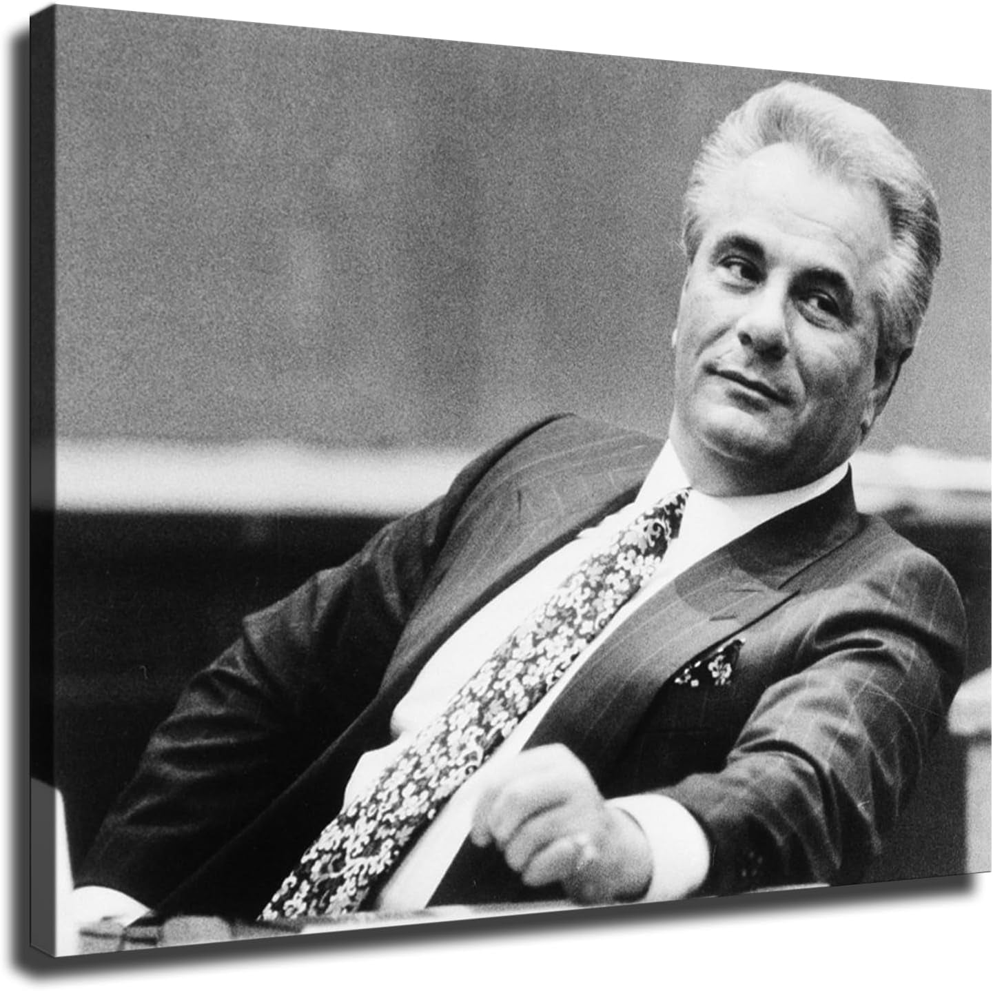 John Gotti Mafia Gangster Poster Canvas Wall Art Mural Picture Print ...