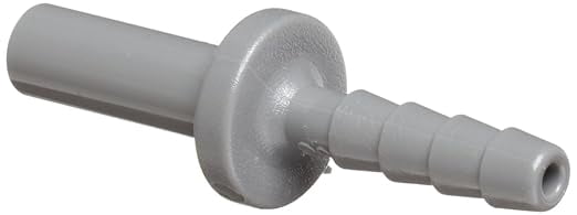 John Guest Acetal Copolymer Barbed Tube Fitting, Stem, 1/2" Stem OD x 1 ...