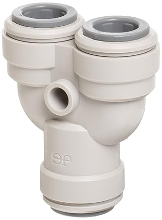 John Guest Acetal Copolymer Tube Fitting, Two-Way Divider, 1/2" Tube OD ...