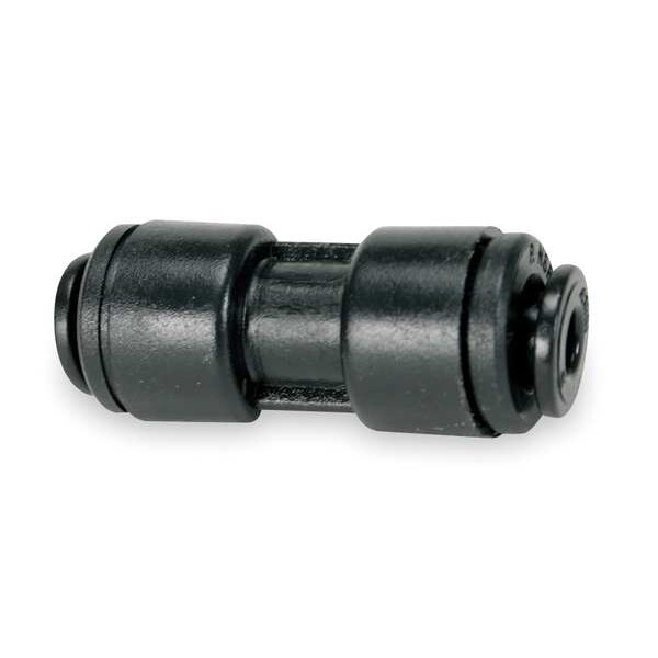 Push-Fit Adapter Fitting, 15/32 in Tube Size, Acetal, Black, 10 PK ...