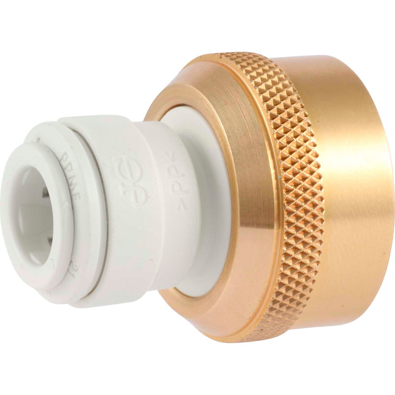 John Guest Brass Female Connector (Garden Hose) 3/8'' x 3/4'' - 11.5 NH ...