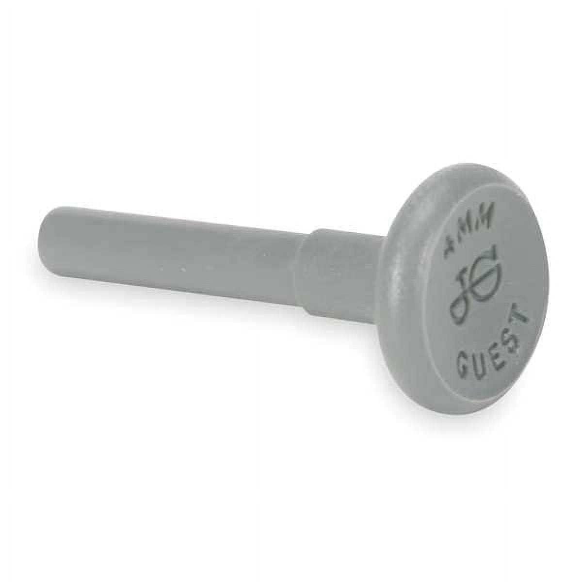 Push-Fit Fitting Plug, 1/4 in Tube Size, Acetal, Gray, 10 PK - Walmart.com