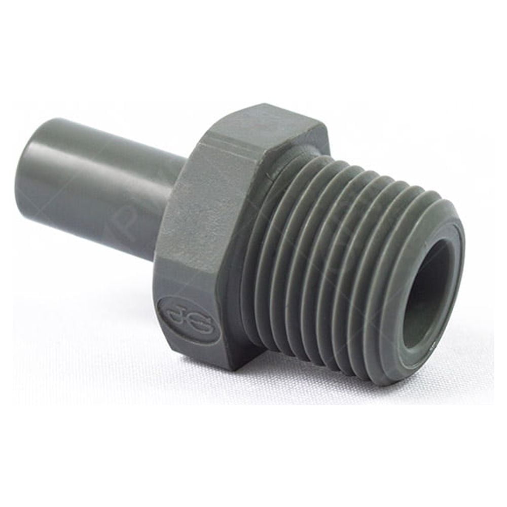 John Guest Stem Adapter 1/2" x 3/8" BSPT 10 Pack - Walmart.com