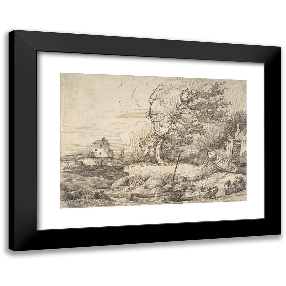 John Hamilton Mortimer 24x18 Black Modern Framed Museum Art Print ...