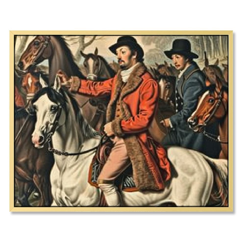 John Heaviside Clark Fox Hunting Into Cover Art Print Framed Poster ...