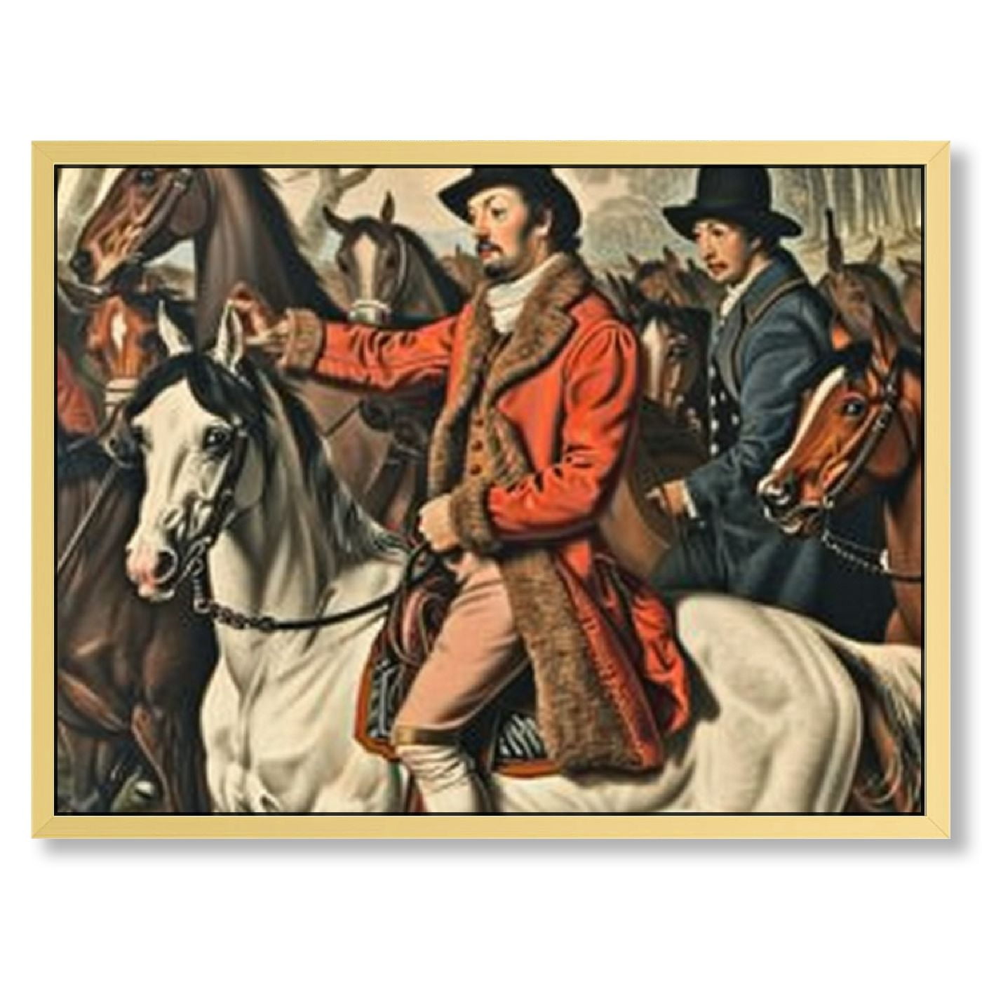 John Heaviside Clark Fox Hunting Into Cover Art Print Framed Poster ...