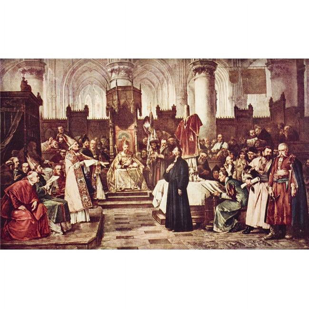 John Huss C.1371-1415 At Constance From The Picture by V. Brozik Poster ...