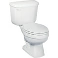 John-In-a-Box 42510JB-00 Fully Glazed Flush Toilet, 1.6 gpf, Round, 12 ...