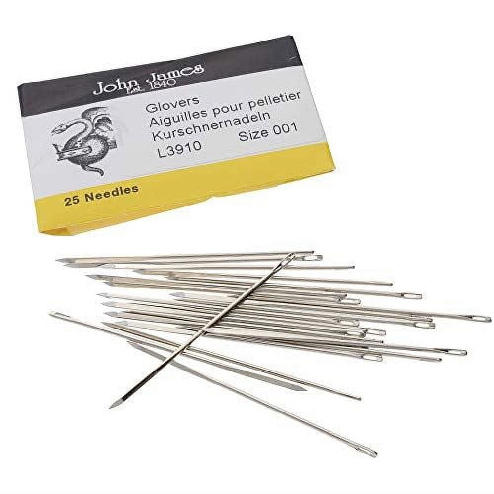 John James Glovers Needles, Size #1, 48.5mm in Length and 1.02mm in ...