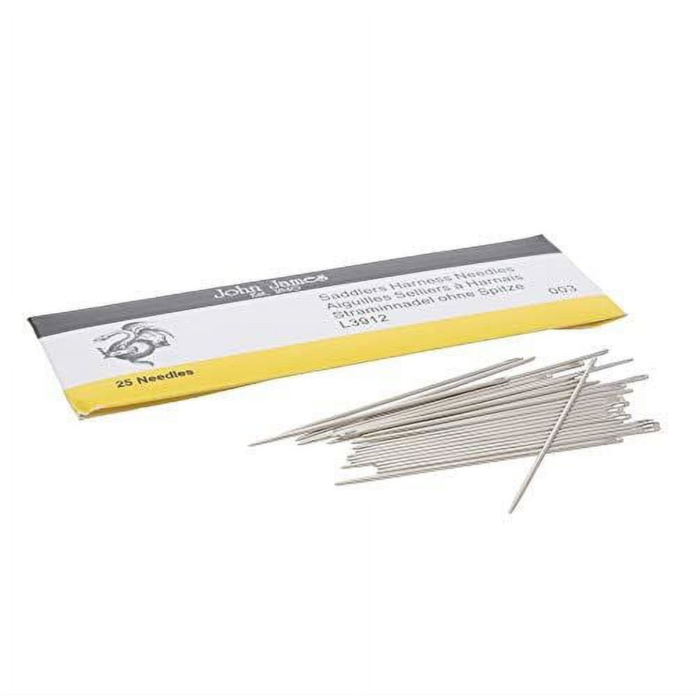 John James Saddlers Harness Needles, Size 003, 54mm in Length and 1 ...