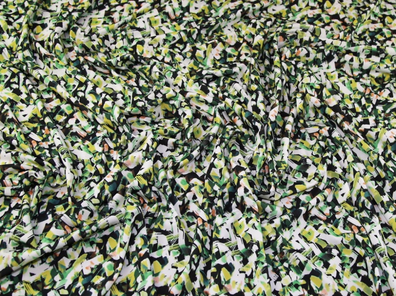 John Kaldor Portia ITY Silky Stretch Knit Fabric Green - per yard ...