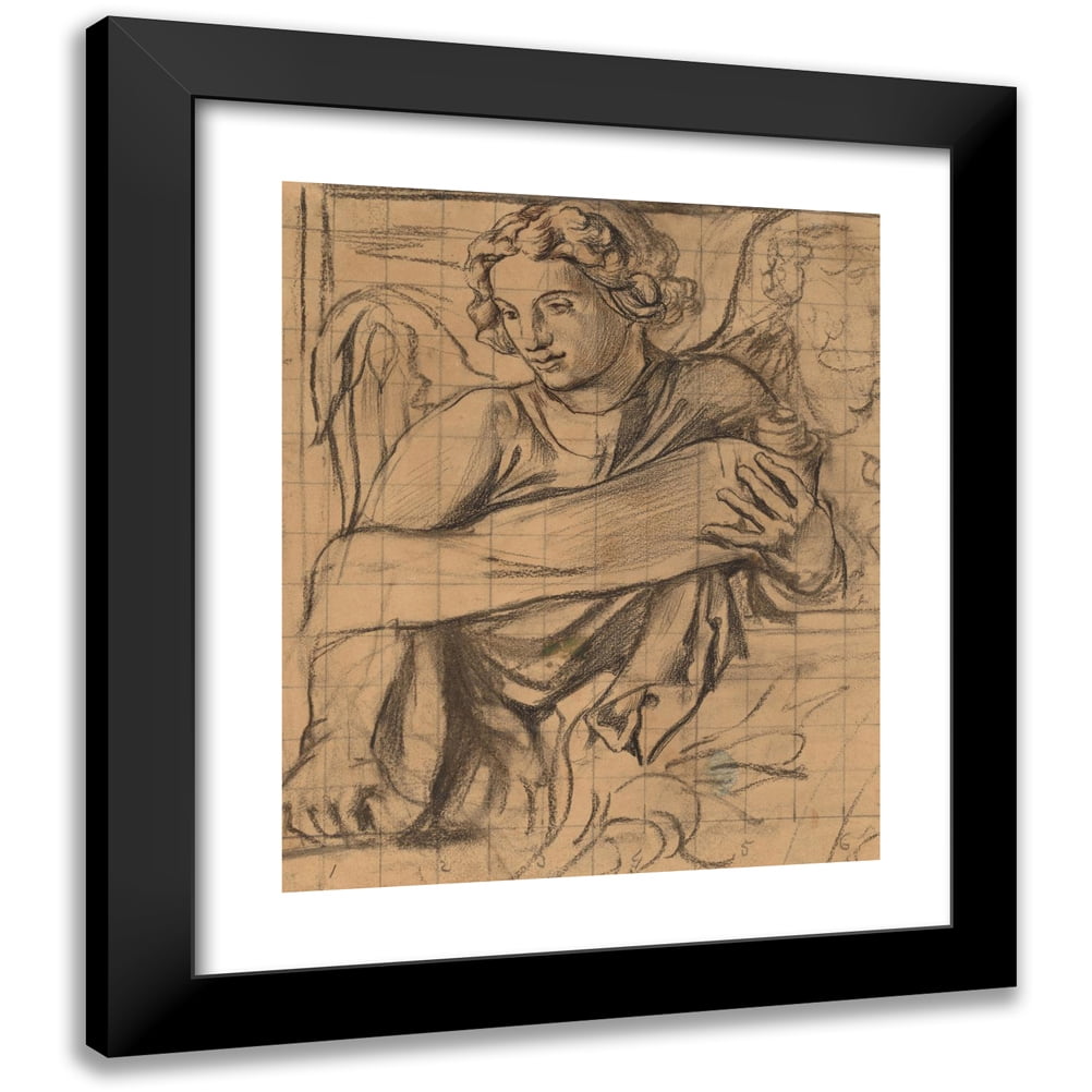 John La Farge 12x14 Black Modern Framed Museum Art Print Titled - Angel ...
