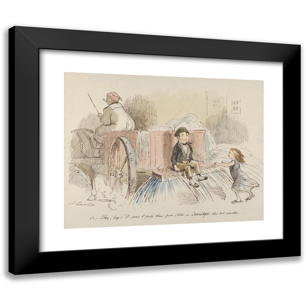 John Leech 18x15 Black Modern Framed Museum Art Print Titled - Boy (Loq ...