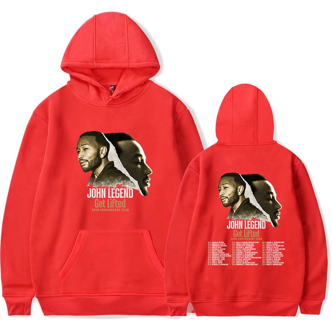 John Legend Get Lifted 20th Anniversary Tour Hoodies Cosplay Tops Hip ...