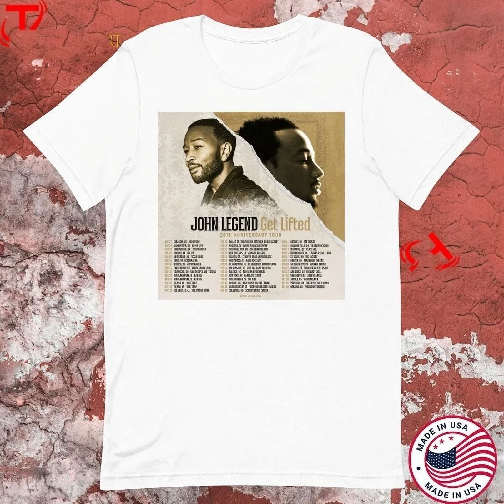 John Legend Get Lifted Album Tour 20th Anniversary Tour 2025 T Shirt ...