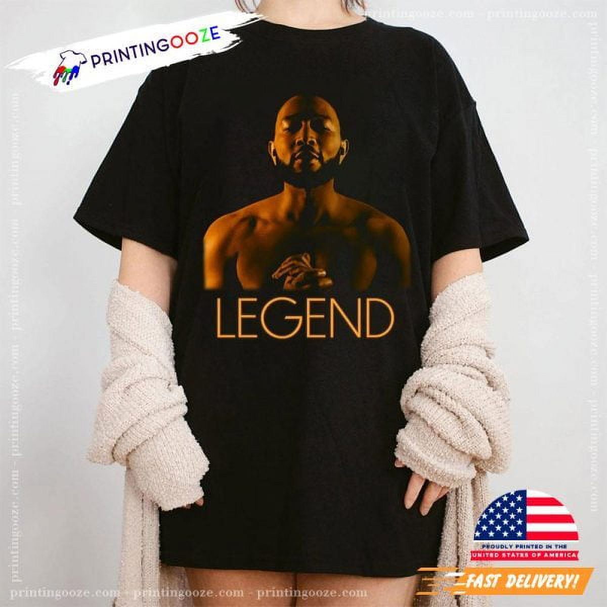 John Legend Legend Album Cover Graphic T-shirt - Walmart.com