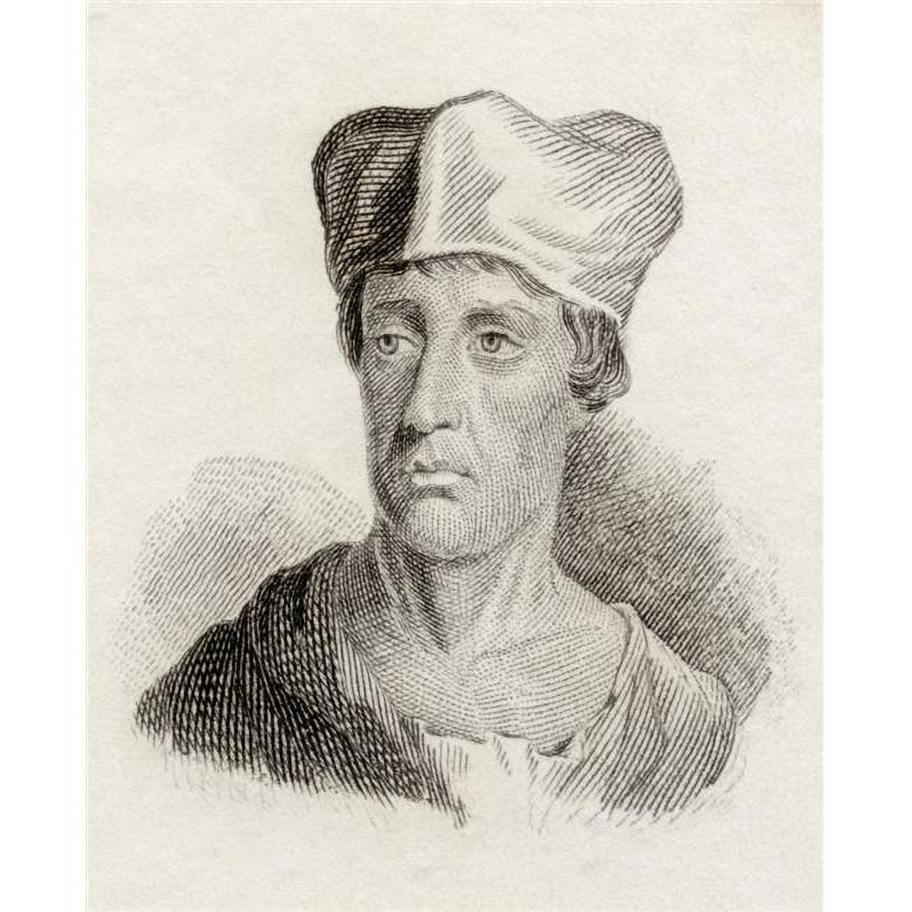 John Leland 1506 to 1552. English Antiquary. From the Book Crabbes ...