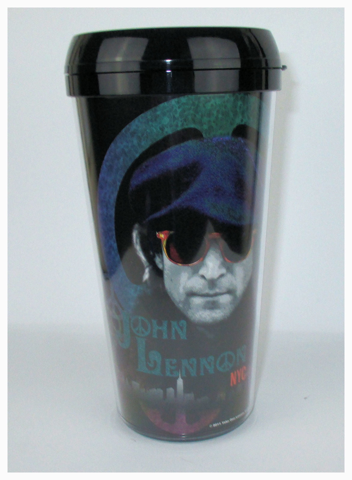 John Lennon Beret Black Travel Mug - Walmart.com