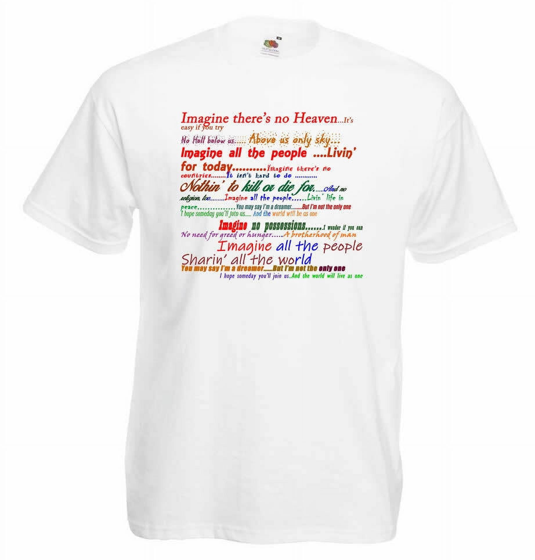 John Lennon Imagine T- shirt - Walmart.com