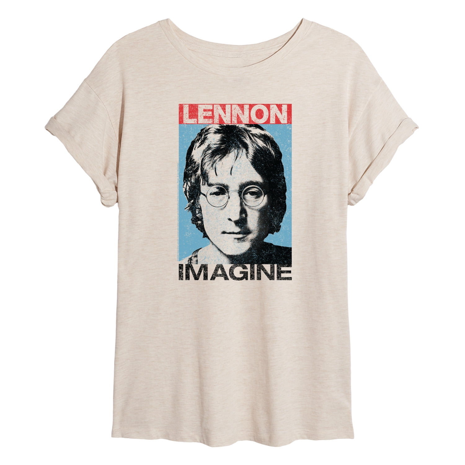 John Lennon - John Lennon Imagine - Women's Oversized Graphic T-Shirt ...