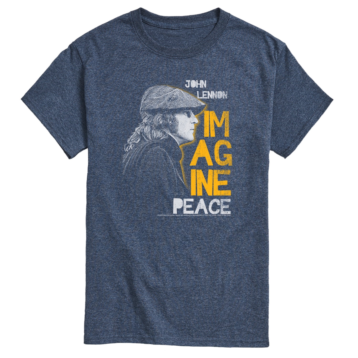 John Lennon - John Lennon Profile - Men's Short Sleeve Graphic T-Shirt ...