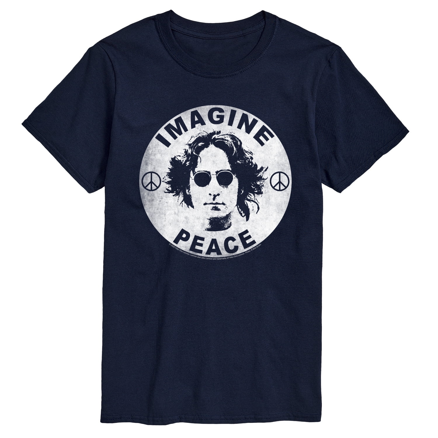 John Lennon - Lennon Imagine Peace - Men's Short Sleeve Graphic T-Shirt ...