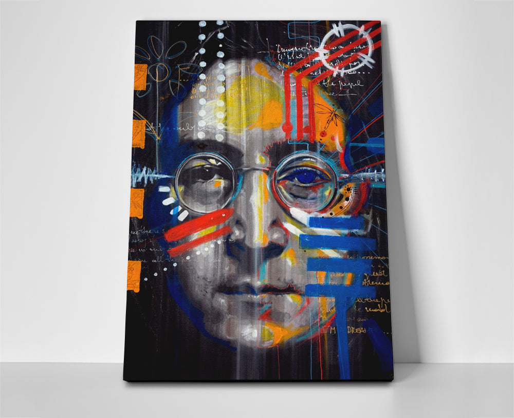 John Lennon Poster or Wrapped Canvas - Walmart.com