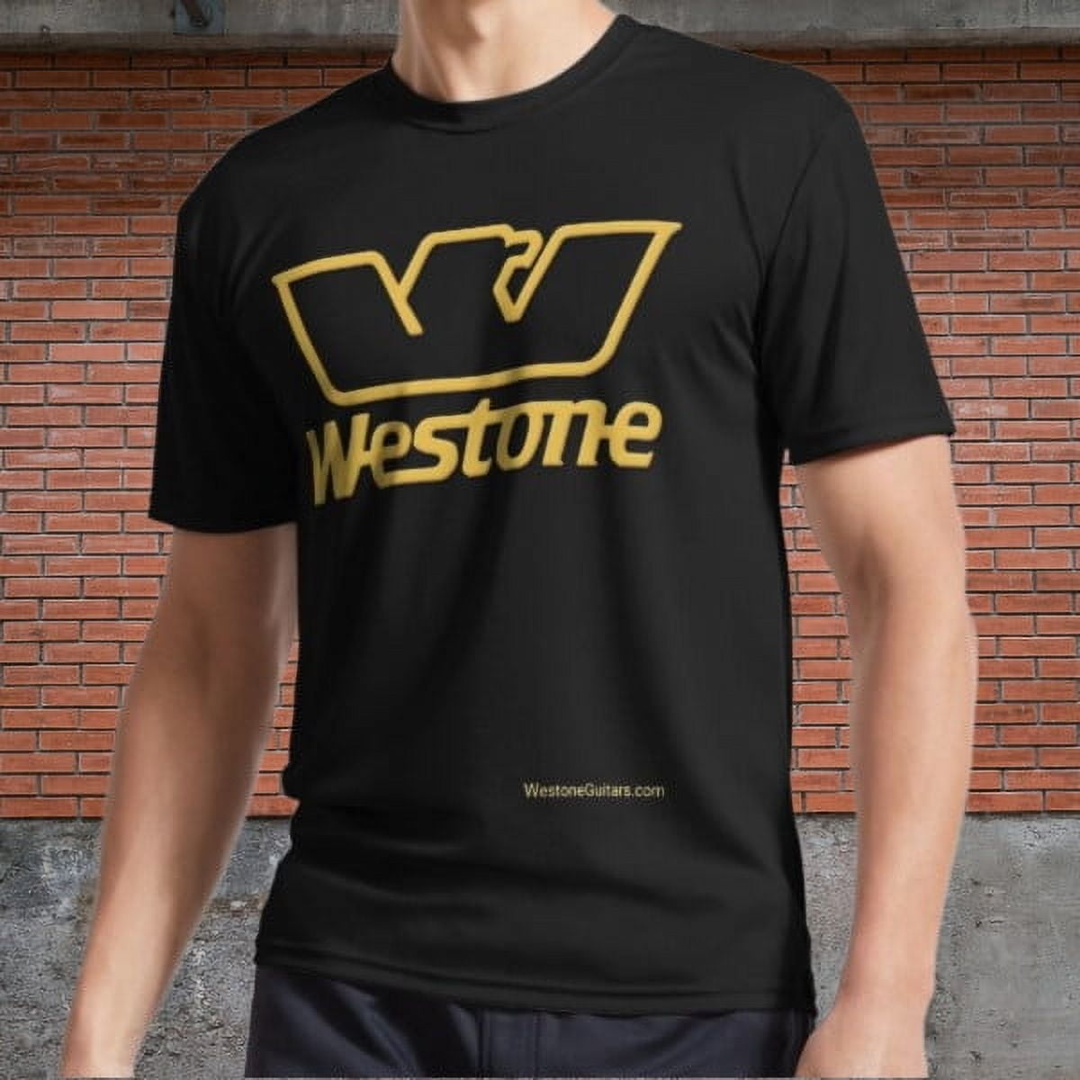 Westone guitars logo Active T-Shirt Logo Men's Black T-Shirt Funny Size ...