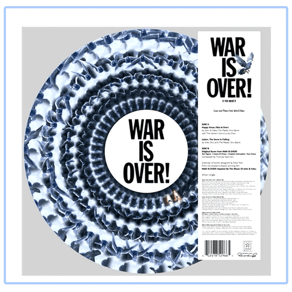 John Lennon & Yoko Ono Happy Xmas War Is Over 12" Zoetrope Vinyl ...