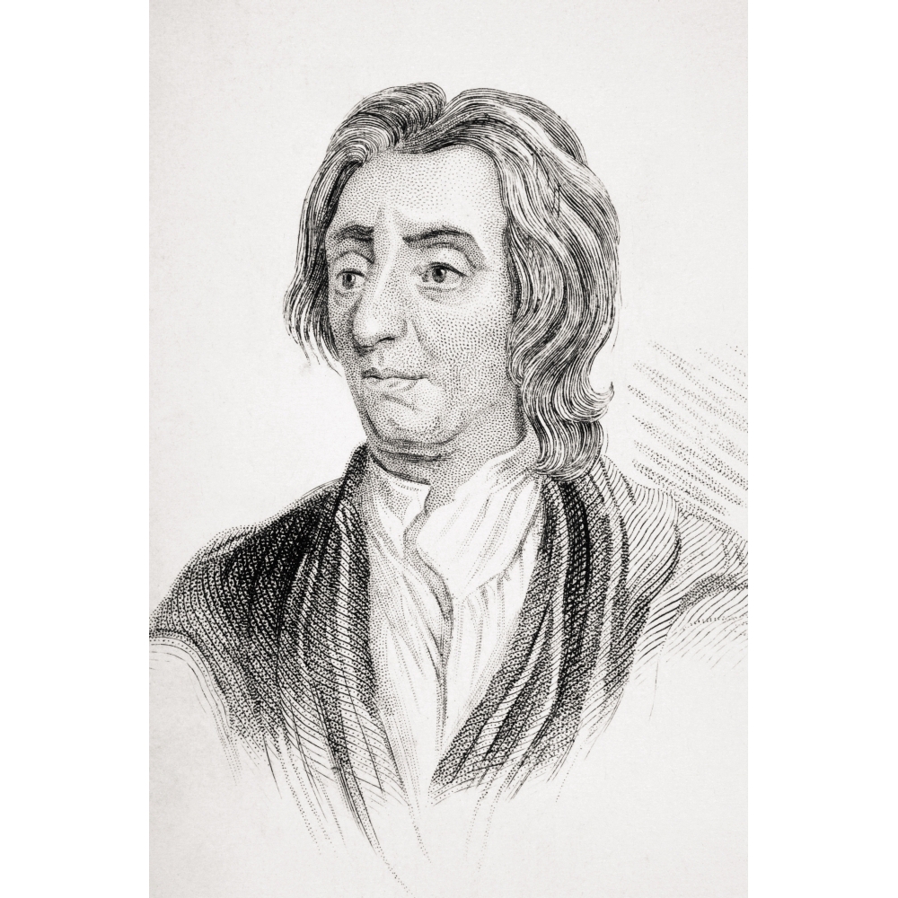 John Locke 1632-1704 English Philosopher Who Founded The School Of Empiricism From Old England's ...