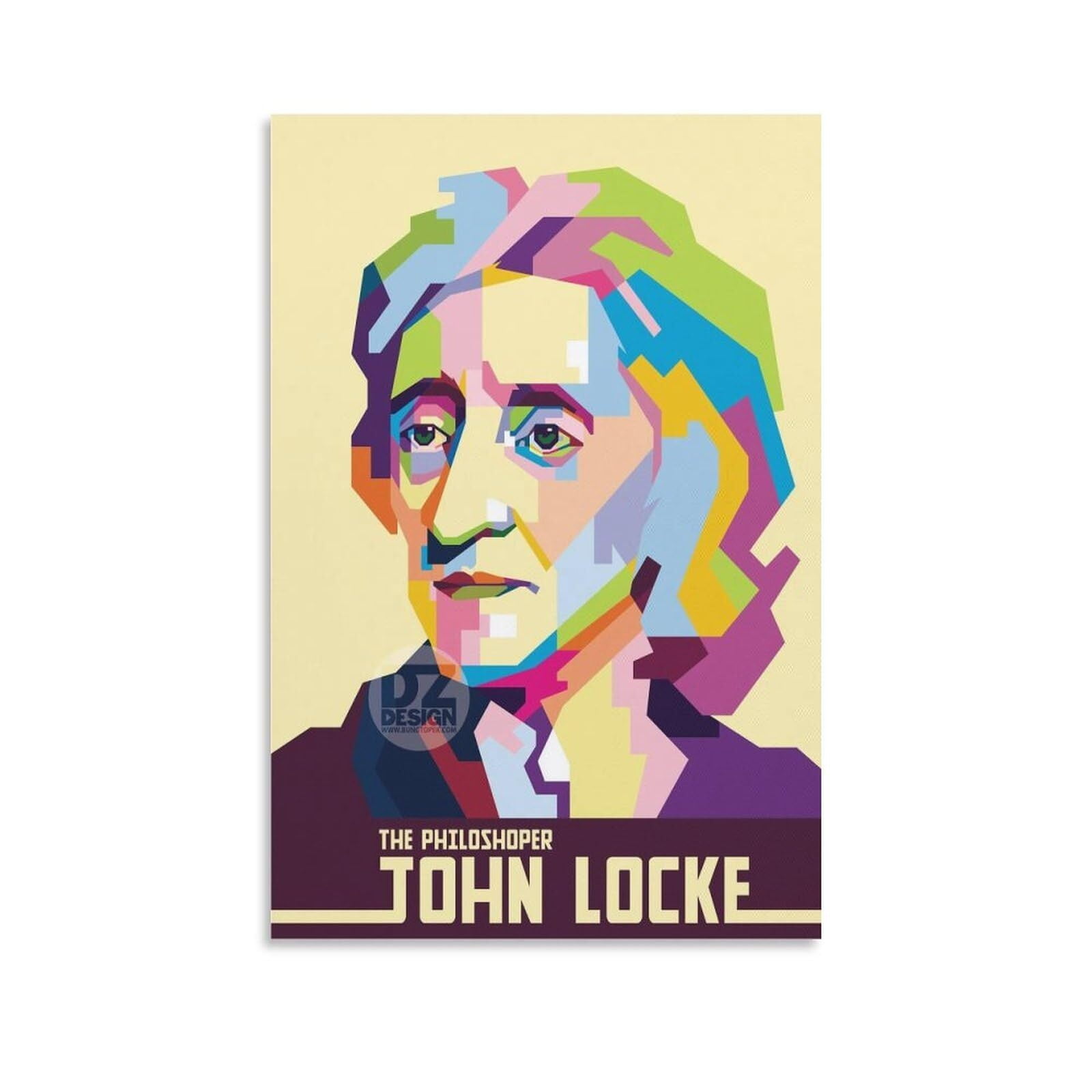 John Locke Poster Famous Philosopher Vintage Art Wall Decor (5) Canvas ...